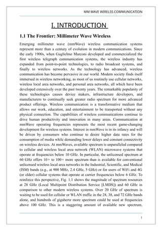 mm waves wireless communication of 5g technology | DOCX