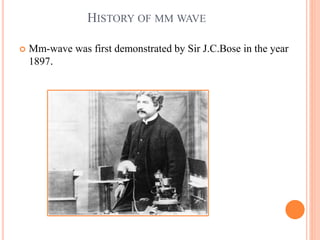Millimeter Wave mobile communications for 5g cellular | PPTX