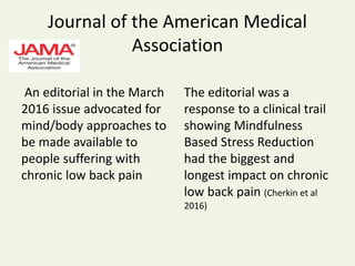 A Mindful approach to recovery from chronic pain | PPTX