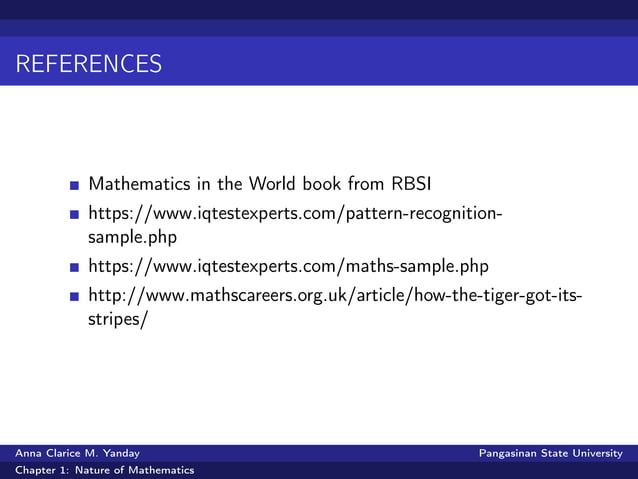 Mathematics in the Modern World Lecture 1 | PDF