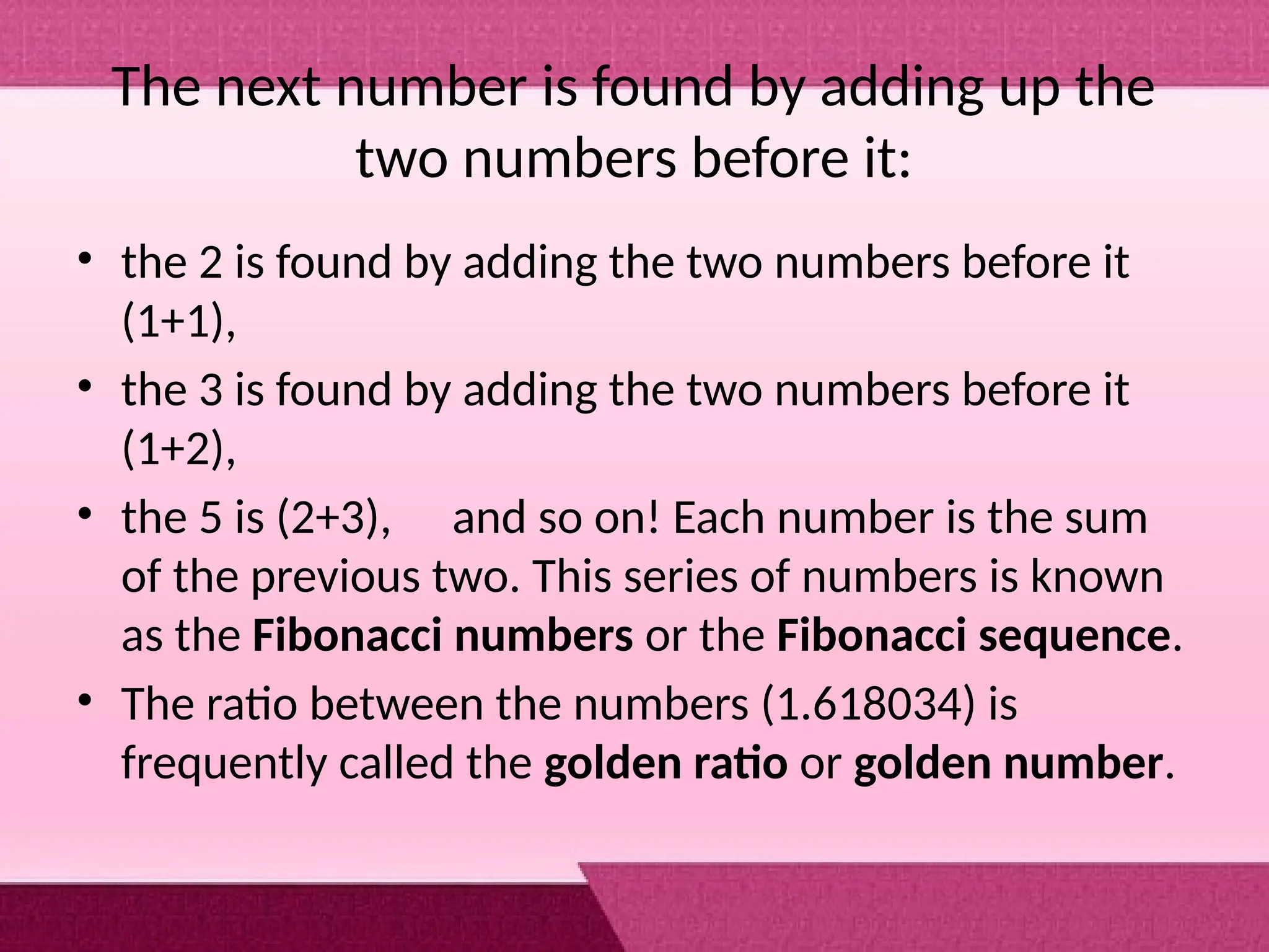 MMW lesson1: the nature of mathematics - patterns and numbers in nature ...