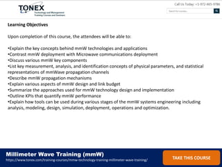 Millimeter Wave Training - mmW | PPTX | Physics | Science