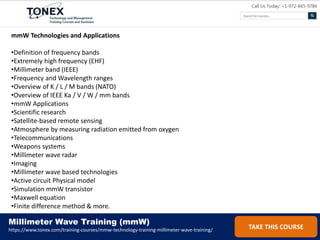 Millimeter Wave Training - mmW | PPTX | Physics | Science