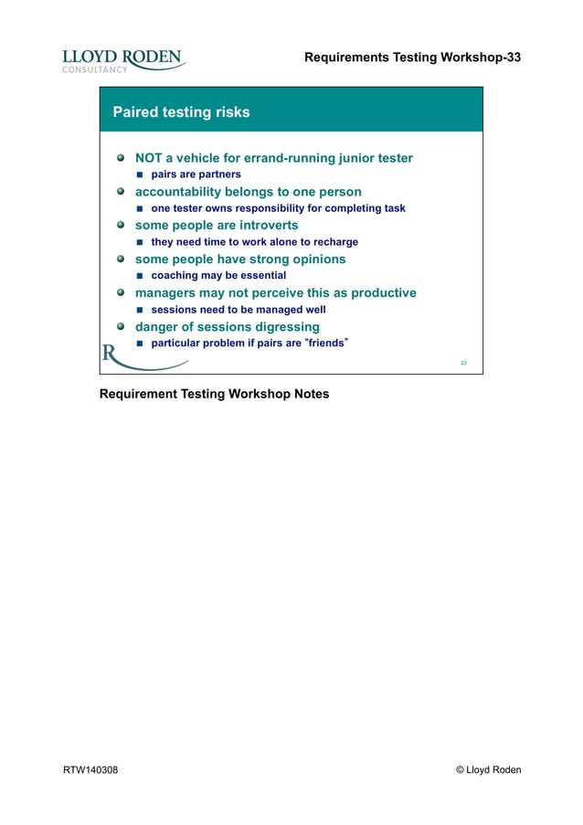 Testing with Limited, Vague, and Missing Requirements | PDF