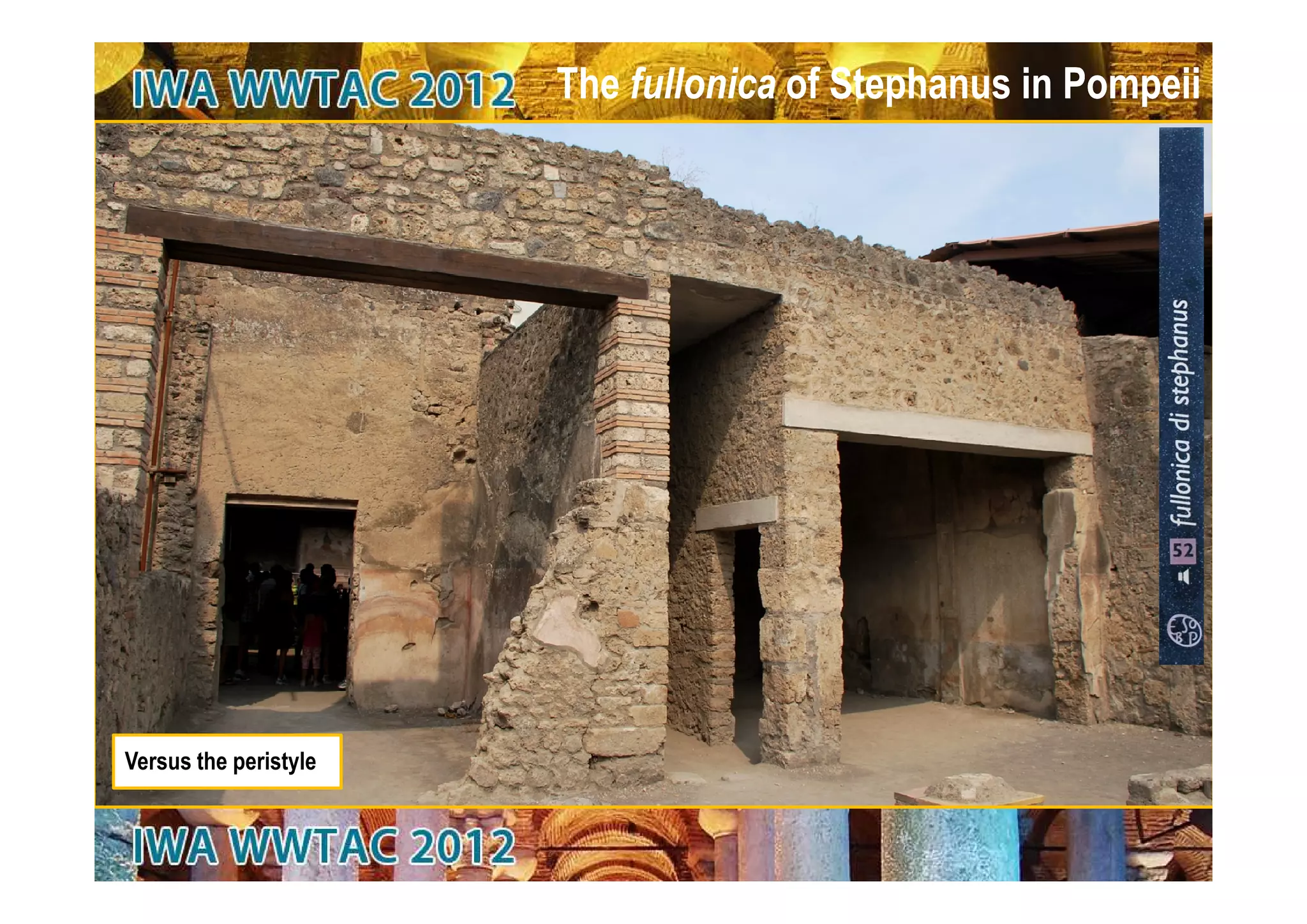 Water and wastewater management in the treatment process of a Roman ...