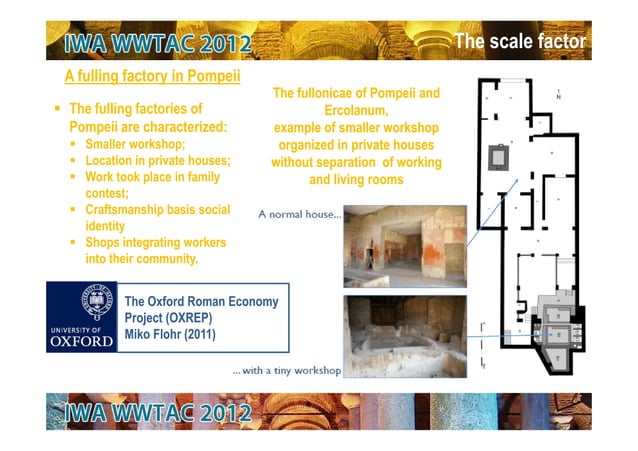 Water and wastewater management in the treatment process of a Roman ...