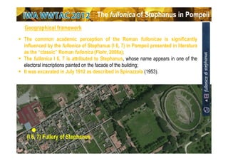 Water and wastewater management in the treatment process of a Roman ...