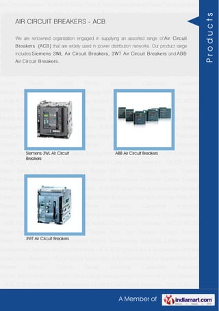 ACB Spare Parts & Accessories by Mn technology | PDF | Manufacturing ...