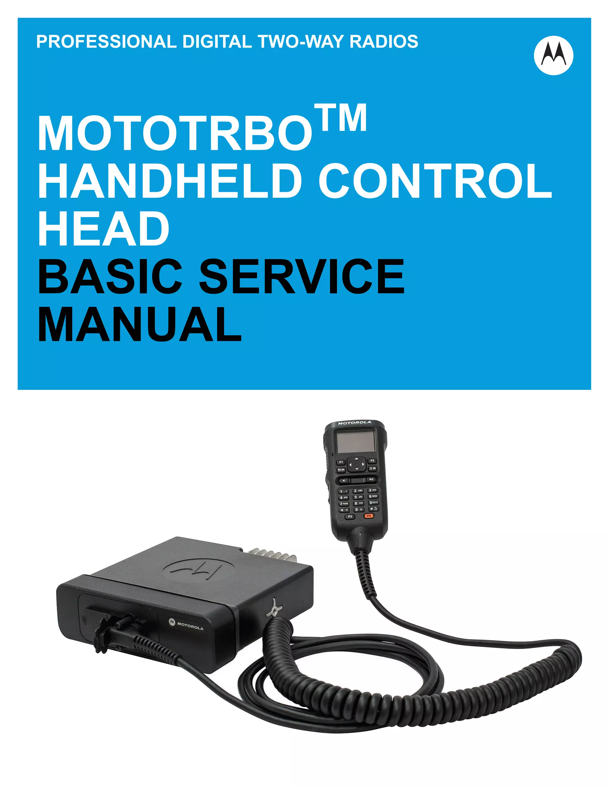 Motorola MotoTRBO Handheld Control Head (HCH) PLMN7131 Basic Service ...