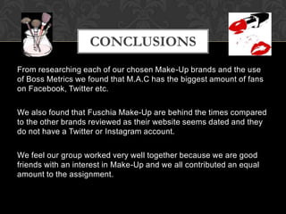 Make-up Sector Project | PPT