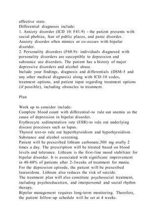 MN660 Case Study MN 660 Neuroscience and Psychopharm | DOCX
