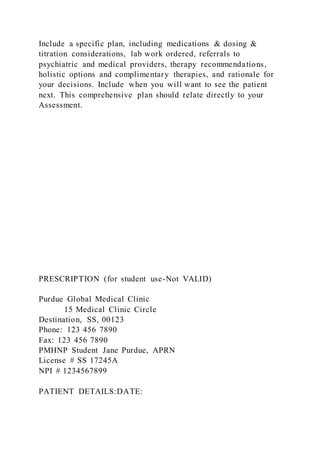 MN660 Case Study MN 660 Neuroscience and Psychopharm | DOCX