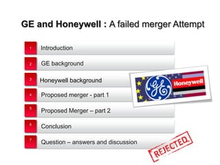 GE honeywell merger | PPTX