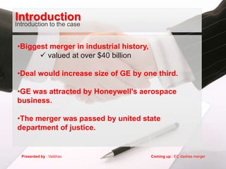 GE honeywell merger | PPTX