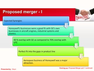 GE honeywell merger | PPTX
