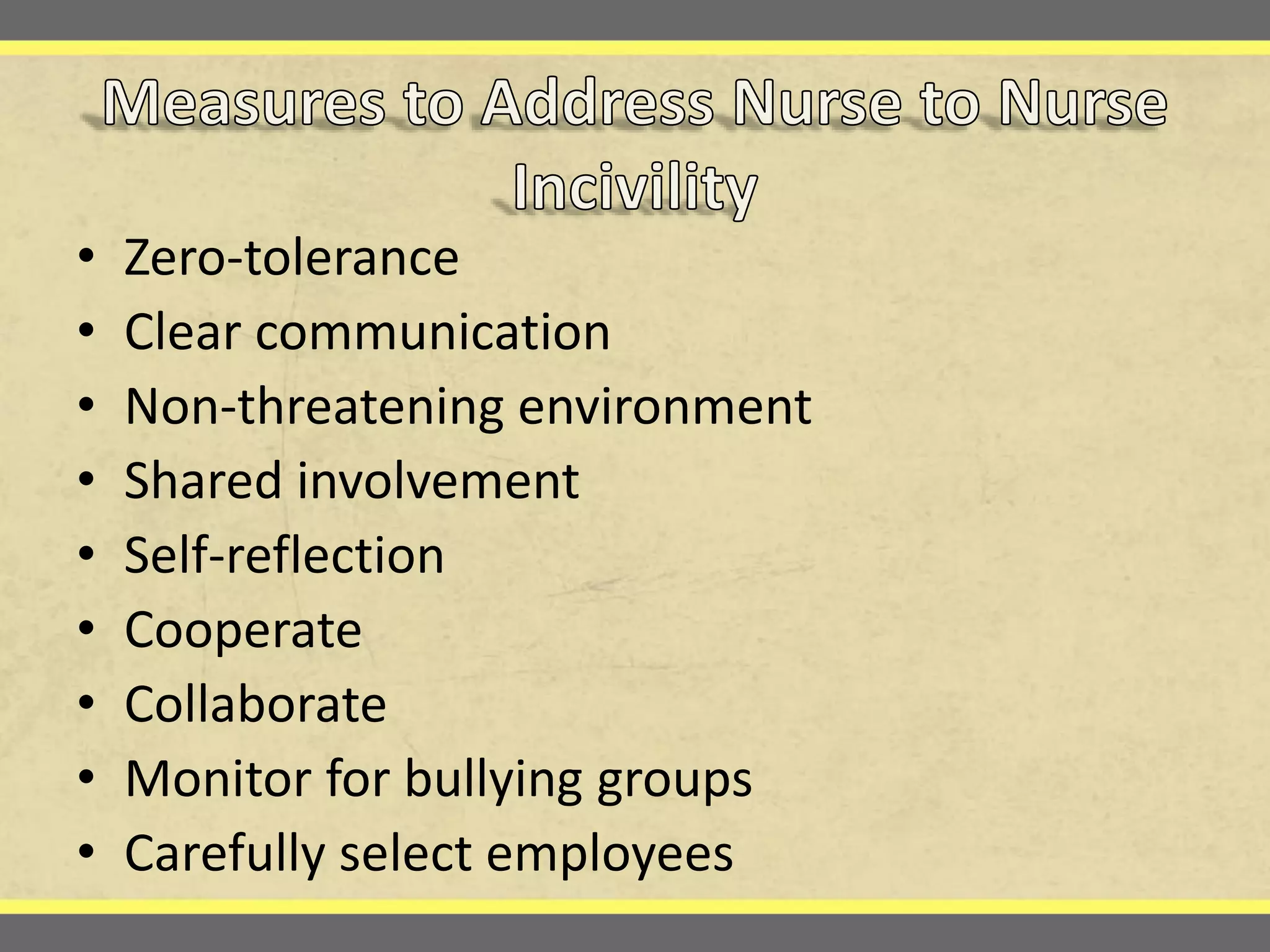Incivility in Nursing | PPTX