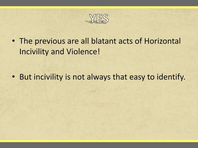 Incivility in Nursing | PPTX