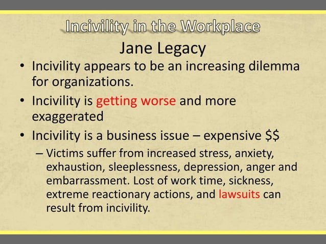 Incivility in Nursing | PPTX