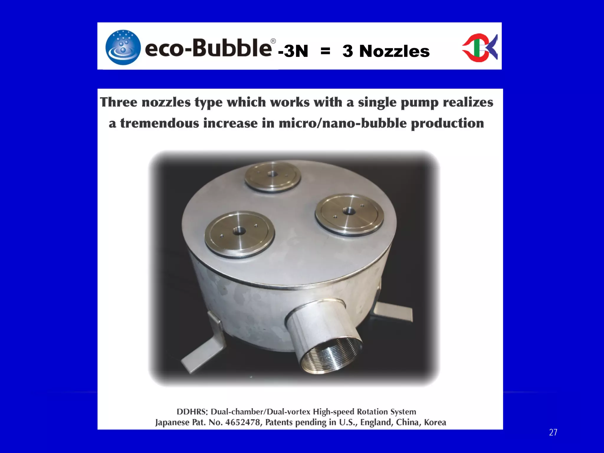 Micro-Nano Bubbles Generator (eco-Bubble®) (Some in Thai Language) | PPT
