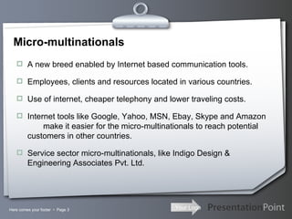multinationals | PPT | Large Business | Business