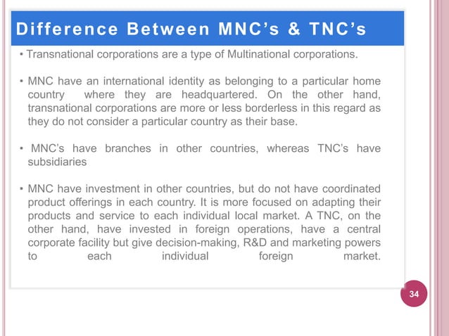 Mnc | PPTX | Large Business | Business