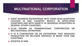 Multinational Corporations | PPT