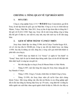 Phân tích kinh nghiệm kinh doanh của Công ty đa quốc gia (MNC) – SONY ...