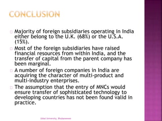 Impact of MNCs | PPTX