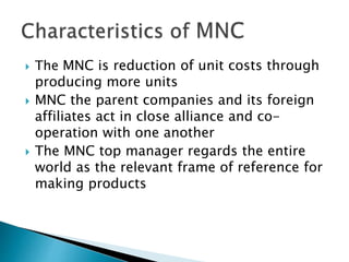 Mnc and current trends | PPTX