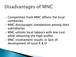 Mnc and current trends | PPTX