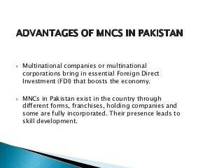 MNCs (Multinational Companies, Multinational Corporations) in Pakistan ...
