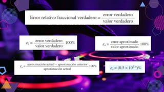 Errores de redondeo y aproximación | PPTX