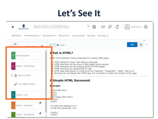Coming Soon: New D2L Brightspace Content Experience | PPT