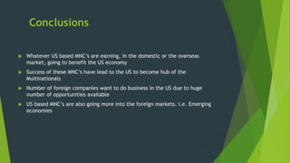 MultinationaL Corporations in the United States | PPTX