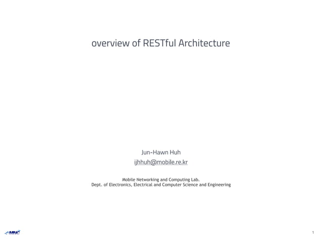 -overview of res tful architecture-2 | PPT