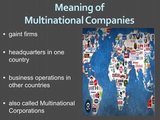 Multinational Corporations (MNC's) .pptx