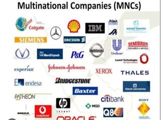 Multinational Corporations (MNC's) .pptx
