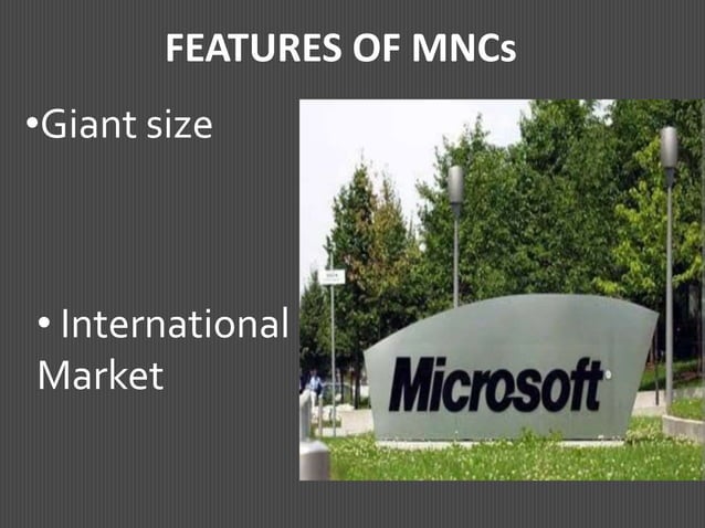Multinational Corporations (MNC's) .pptx