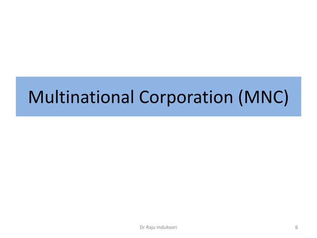 MNC Financial Management | PPT