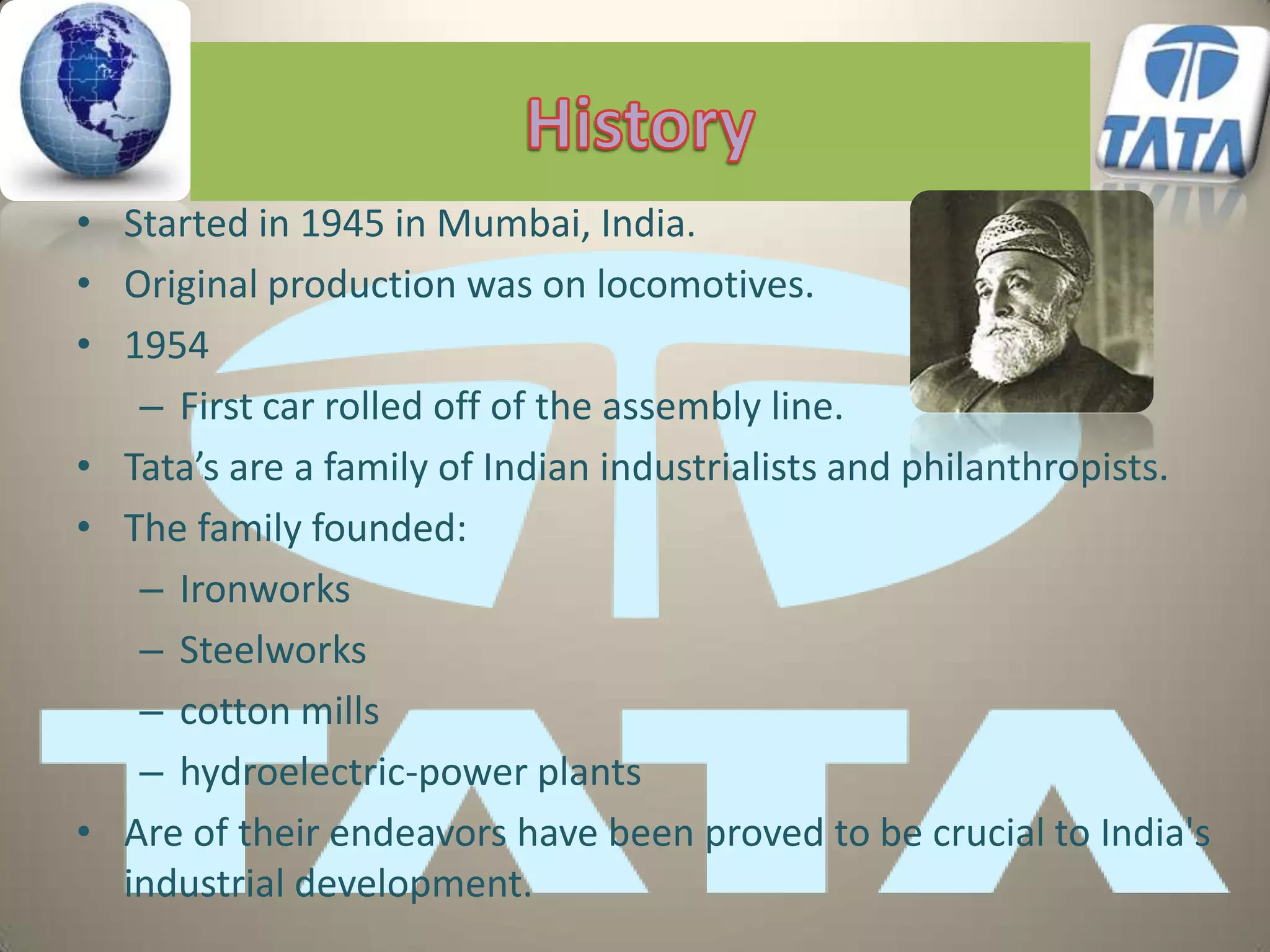 Mnc, tata motors ppt | PPTX | Automotive Industry | Industries