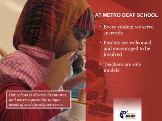 Metro Deaf School Brochure | PPT