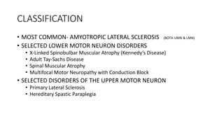 MOTOR NEURON DISEASE | PPTX