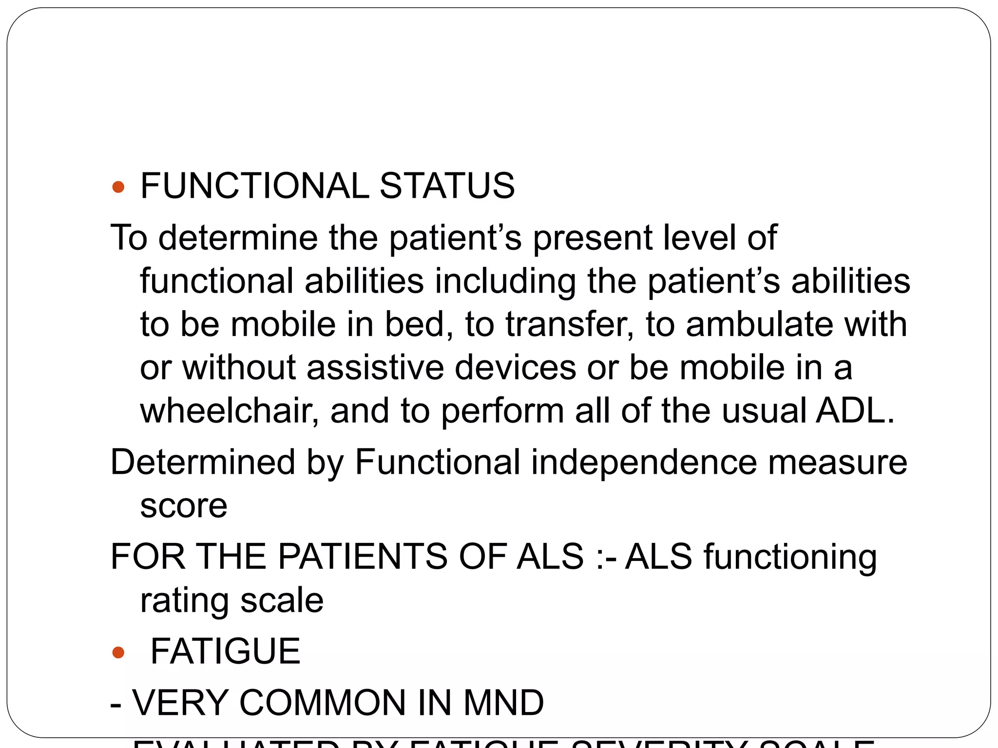 MND assessment and management | PPTX