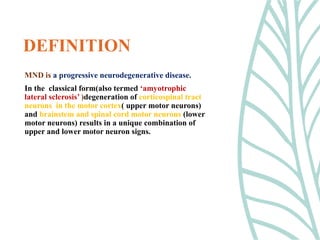 MND.pptx | Physical Therapy | Wellness