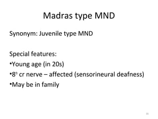 MOTOR NEURON DISEASE / SPINAL MUSCULAR DYSTROPHY | PPT