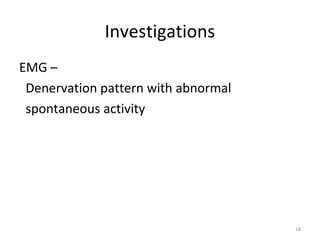 MOTOR NEURON DISEASE / SPINAL MUSCULAR DYSTROPHY | PPT