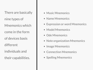 Mnemonic | PDF | Science