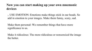 Mnemonic- strategy to learn vocabulary.pptx | Science