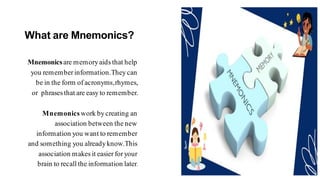 Mnemonic- strategy to learn vocabulary.pptx | Science