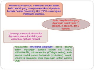 konsep mnemonic-instruction | PPTX
